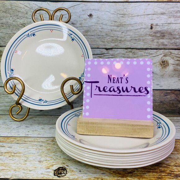 Corelle | Dining | Corelle Country Violets Blue Flowers Red Dot ...